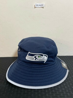 New Era NFL Seattle Seahawks Bucket Hat Reflective Trim Navy Blue Size ...