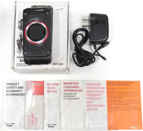 Casio G'zOne Ravine 2 II C781 - Black ( Verizon ) Cellular Flip Phone ...