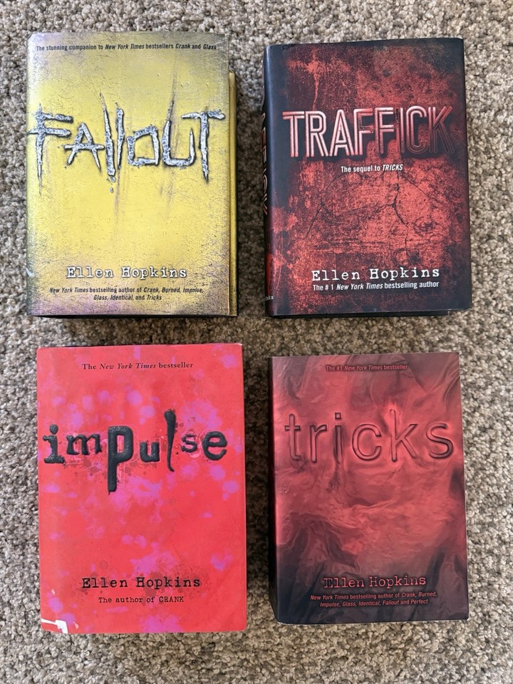 Lot 11 ELLEN HOPKINS Books Tilt Rumble Tricks Burned Glass Mostly ...