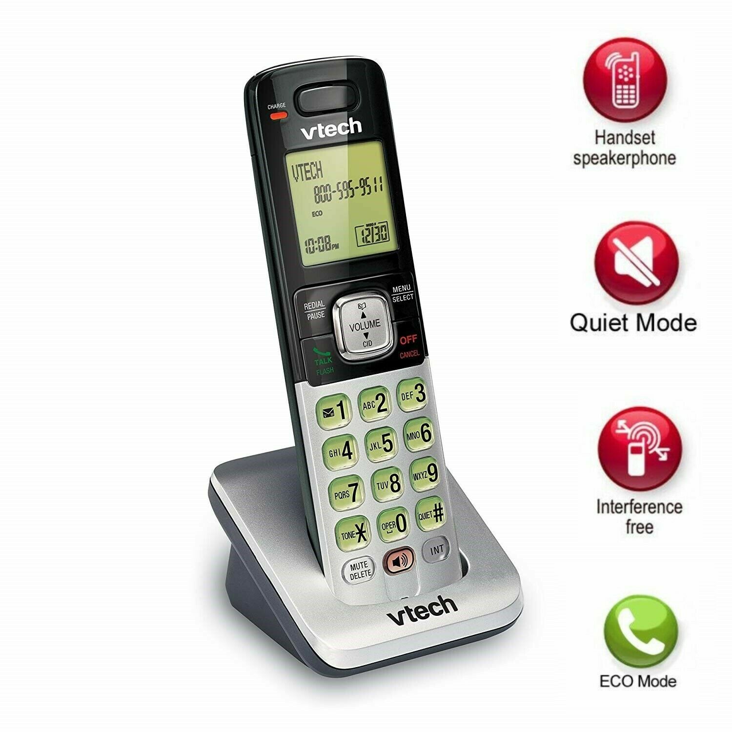 Accessory Cordless Handset Requires VTech CS6719 CS6729 CS6829 Phone ...