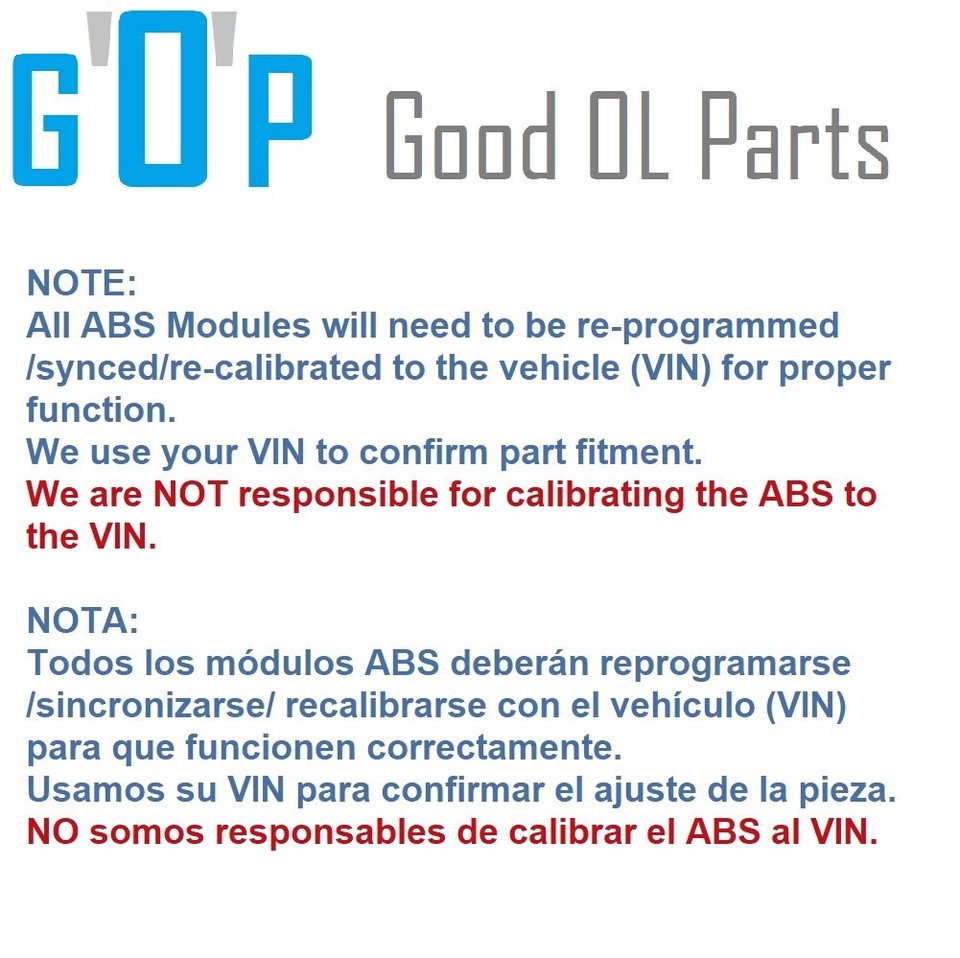 2008-2010 Honda Accord 2.4L AT Sedan ABS Anti-Lock Pump Modulator ...