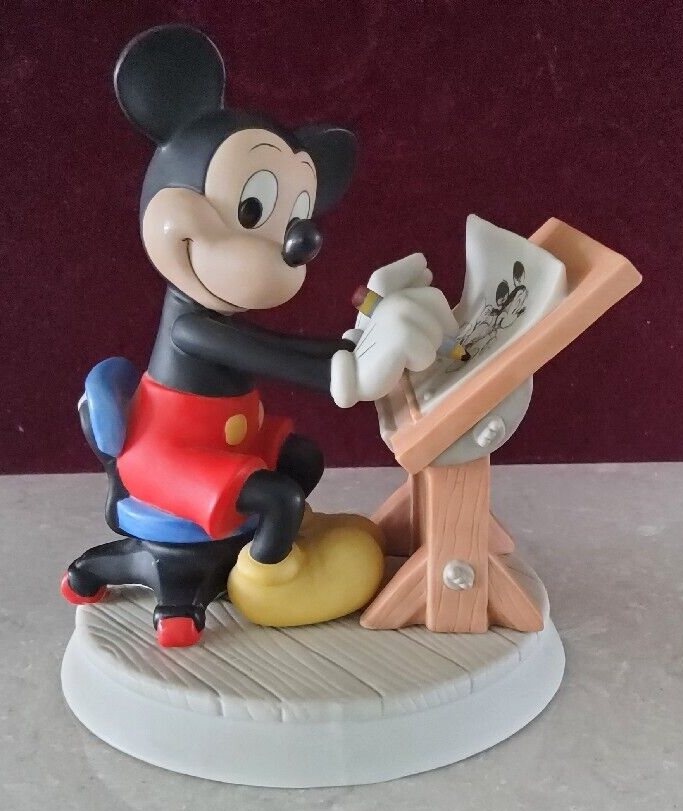 Disney Mickey Mouse Self Portrait Figurine | eBay