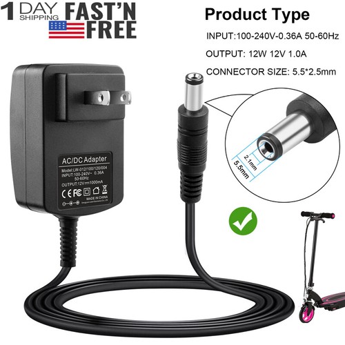 Wall Charger Adapter for RAZOR ELECTRIC SCOOTER POWER CORE 90 E90 E95 ...