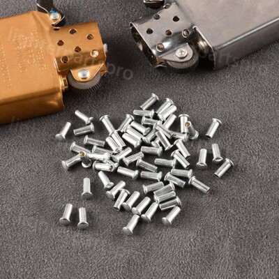 For Zippo Lighters, 100pcs Aluminum Semi hollow rivets for grinding ...