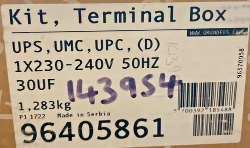 Grundfos UPS/UPSD terminal Box 240v 96405861 | eBay