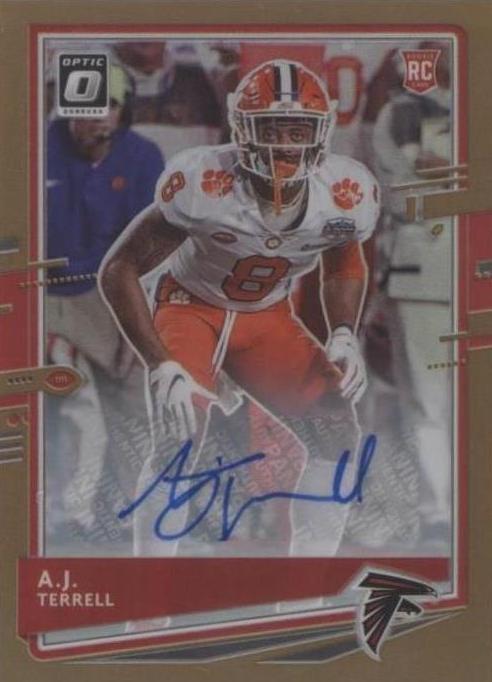 2020 Panini Donruss Optic - Rookies A.J. Terrell #105 Bronze Prizm ...