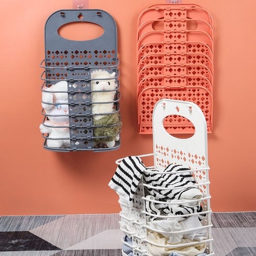 Foldable Laundry Hamper Handle Large Dirty Clothes Rack Dirty Bucket ...