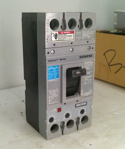 Siemens 600 Volt, 225A, FXD6-A Sentron Series Circuit Breaker FXD63B225 ...