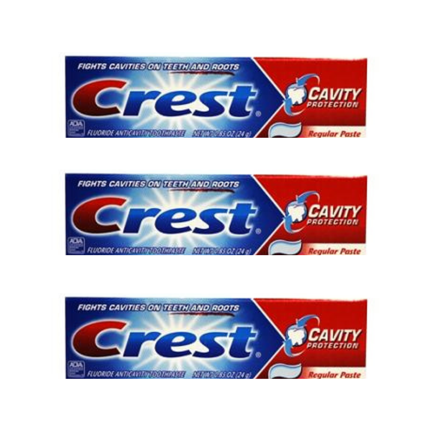 SET OF 20 Crest Fluoride Cavity Protection Regular Paste Toothpaste 0. ...
