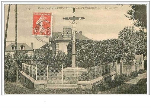 14.PENNEDEPIE.ROUTE D'HONFLEUR-TROUVILLE-PENN EDEPIE.LE CALVAIRE | eBay