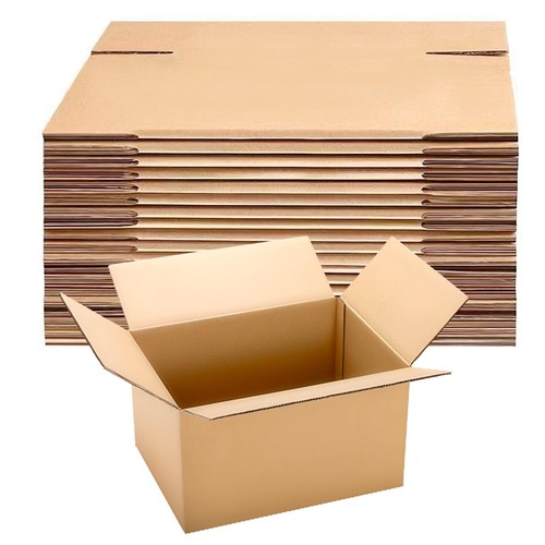 Lot de 30 cartons d'expédition pliables à 3 cannelures - 21 x 16 x 11 ...