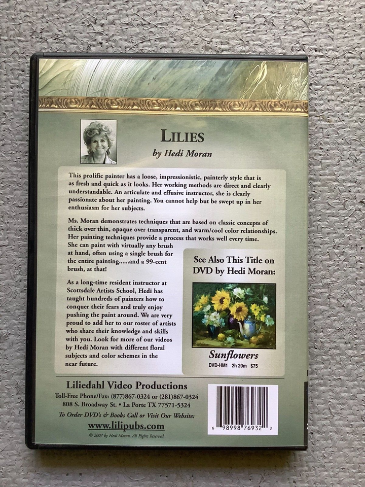 Hedi Moran: Lilies - Modern Masters On DVD - 2 Hrs 20 Minutes ...
