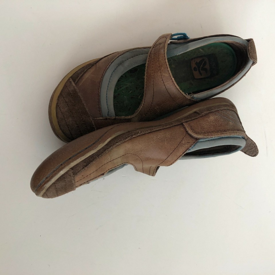 Cushe Manuka Womens Sz 6 Willow Brown Leather Mary Jane Walking Flats ...