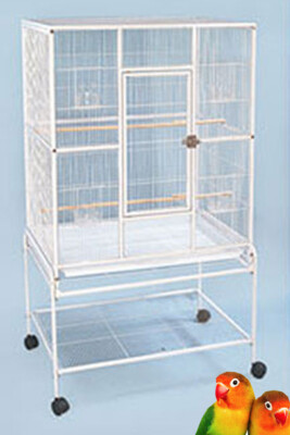 X-LARGE Bird Parrot Wrought Iron Flight Stand Cage Cockatiel Conure 32 ...