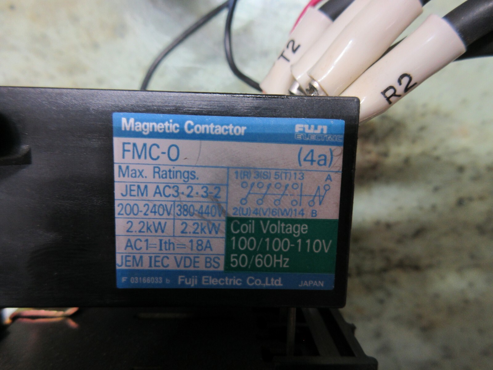FUJI MAGNETIC CONTACTOR FMC-0 (4A) HITACHI SEIKI HC400-40 CNC LARGE LOT ...