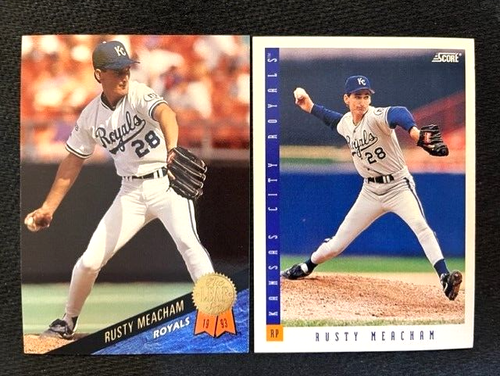 MLB - Rusty Meacham 1993 Leaf & 1993 Score Baseball - Royals | eBay