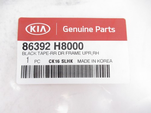 Genuine OEM Kia 86392 H8000 Passenger Rear Blackout Tape 18-20 Rio ...