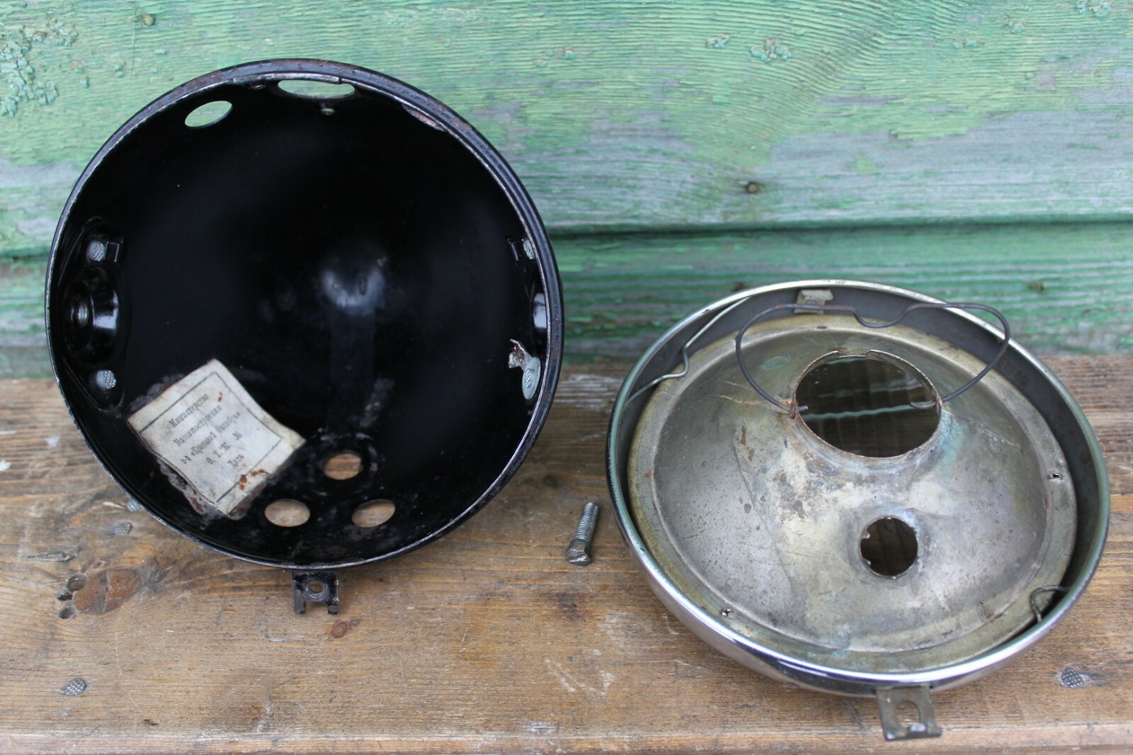 ORIGINAL OLD MOSKVA M1A MINSK M1A MOTORCYCLE BIKE FRONT HEADLIGHT LAMP ...