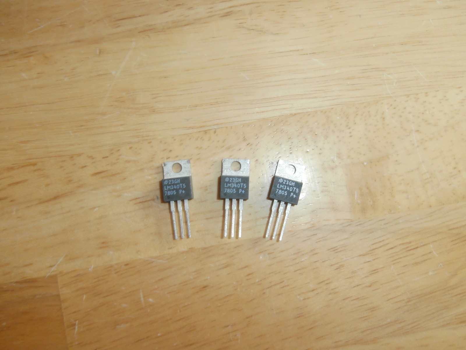 LOT/3 LM340T5 7805 National Semi 5Volt POS 1 AMP Voltage Regulator ...