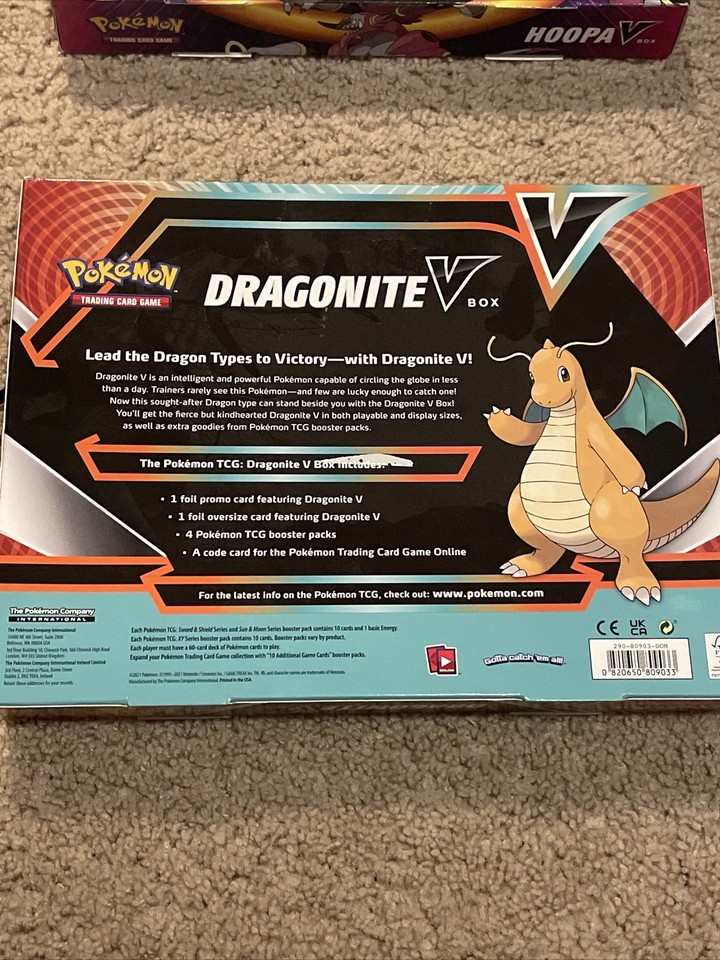 Dragonite V Collection Box - Pokemon Collection Box x1 - Sealed - New ...