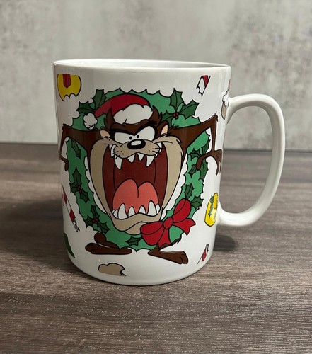 Taz Tasmanian Devil Oversized Christmas Coffee Mug Sakura Looney Tunes ...