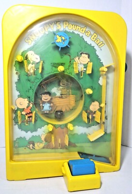 Vintage Snoopy Pound-a-Ball Arcade Pinball Game Peanuts-1970's CBS ...
