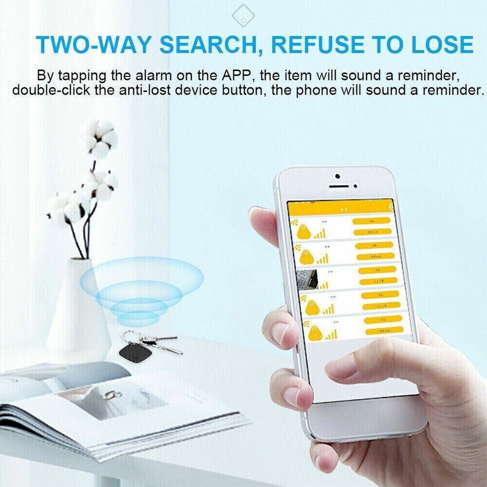 4X Tile GPS Tracker Wireless Bluetooth Anti-Lost Tracker Wallet Key Pet ...