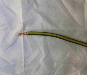 10mm Green and Yellow Earth Cable Earth Bonding cable 6491x | eBay