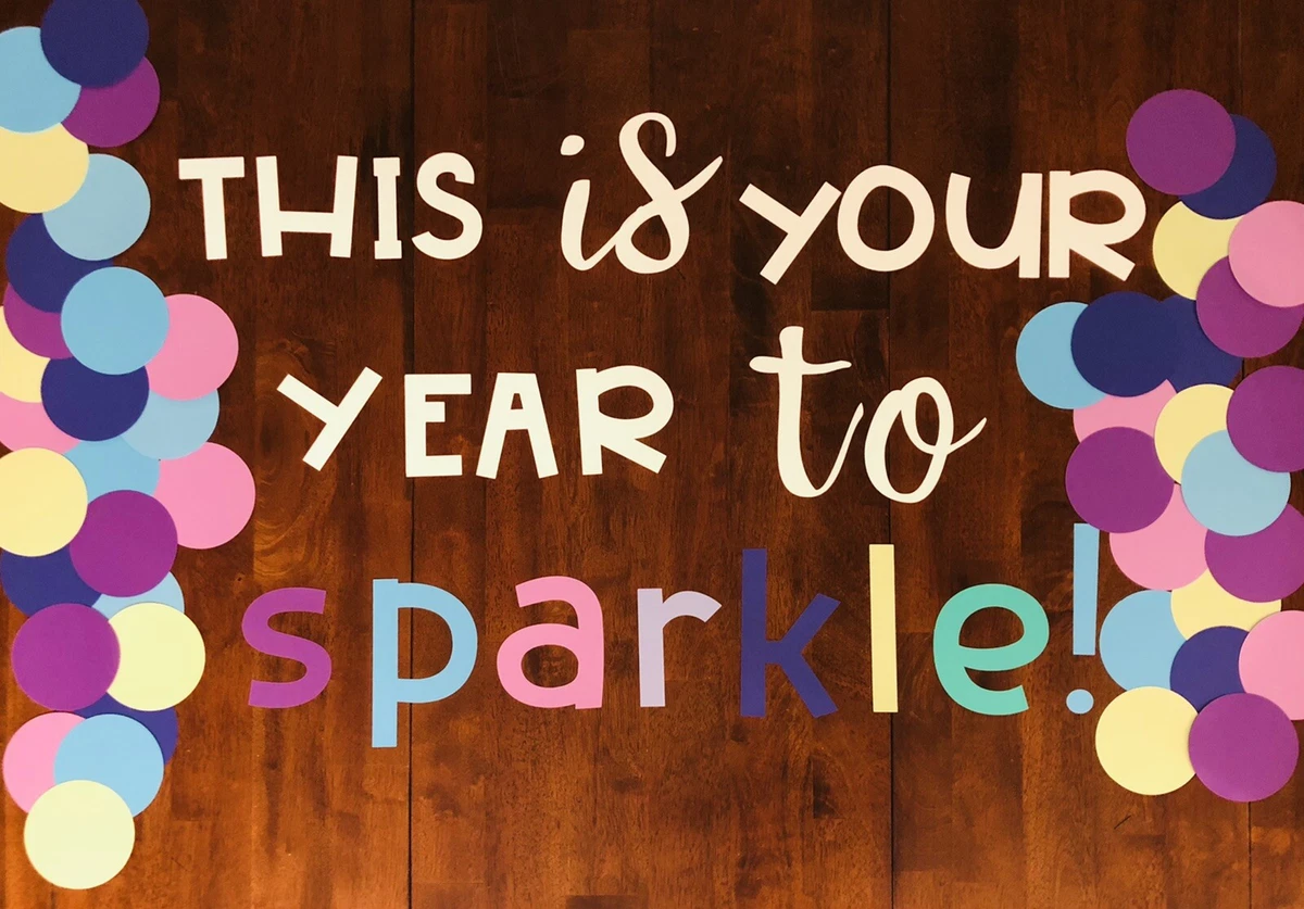 Happy New Year Bulletin Board For School