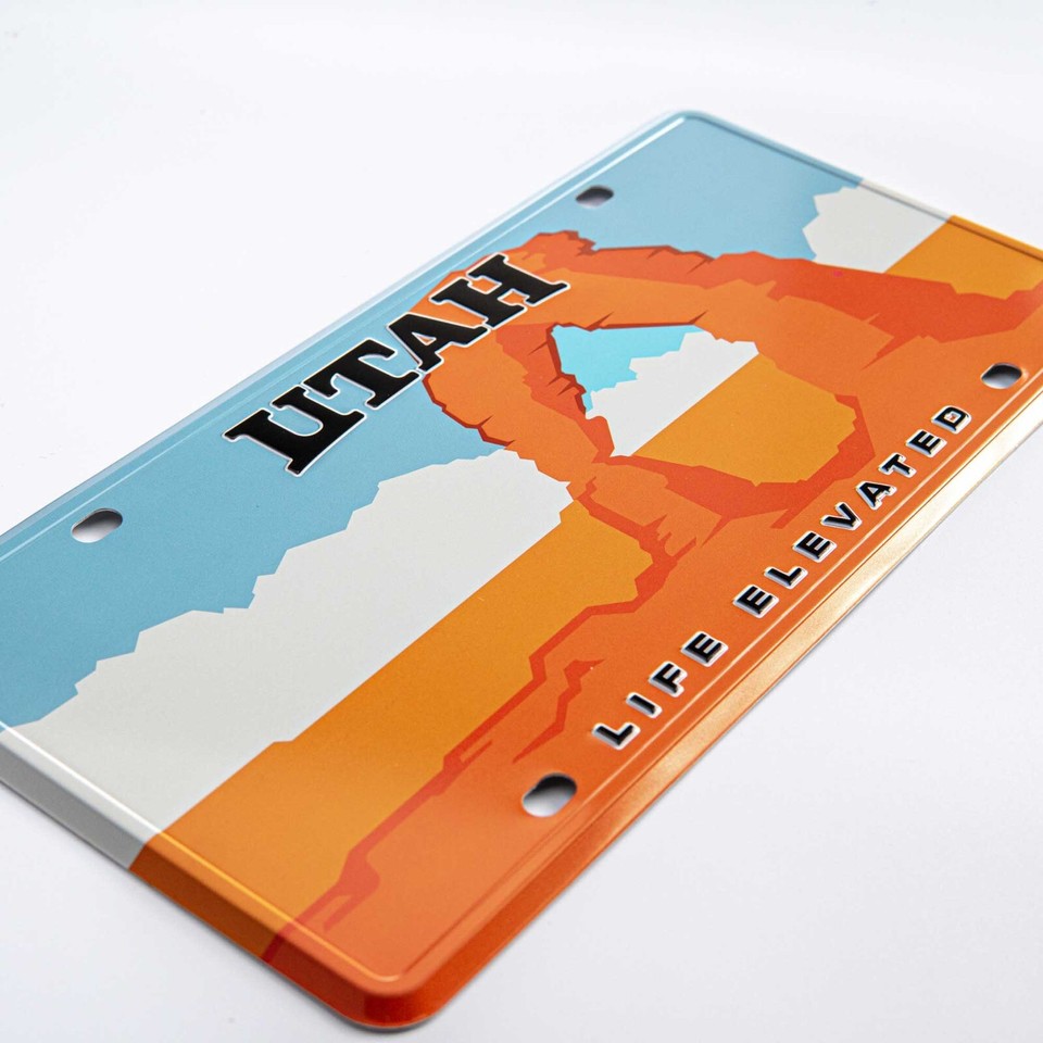 Personalized Utah Arches License Plate - Embossed Aluminum & Custom ...
