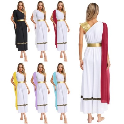Women Ancient Robe Ancient Greek Princess Greek Toga Costume Cosplay ...
