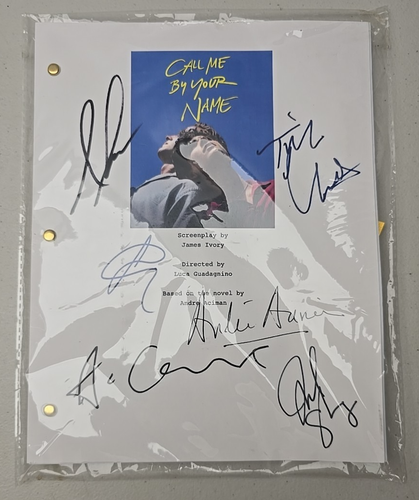 Call Me By Your Name Script Signed- Autograph Reprints | eBay