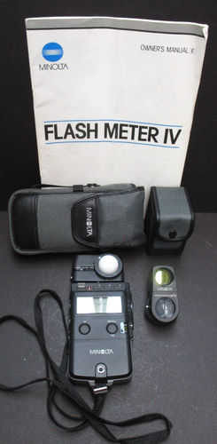 Minolta Flash Meter IV & VIEW FINDER 10degree II & cases MINT CONDITION ...
