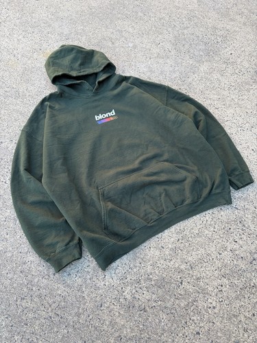 Frank Ocean Blond Logo Hoodie Sweatshirt Forest Green Pullover Boxy Fit ...