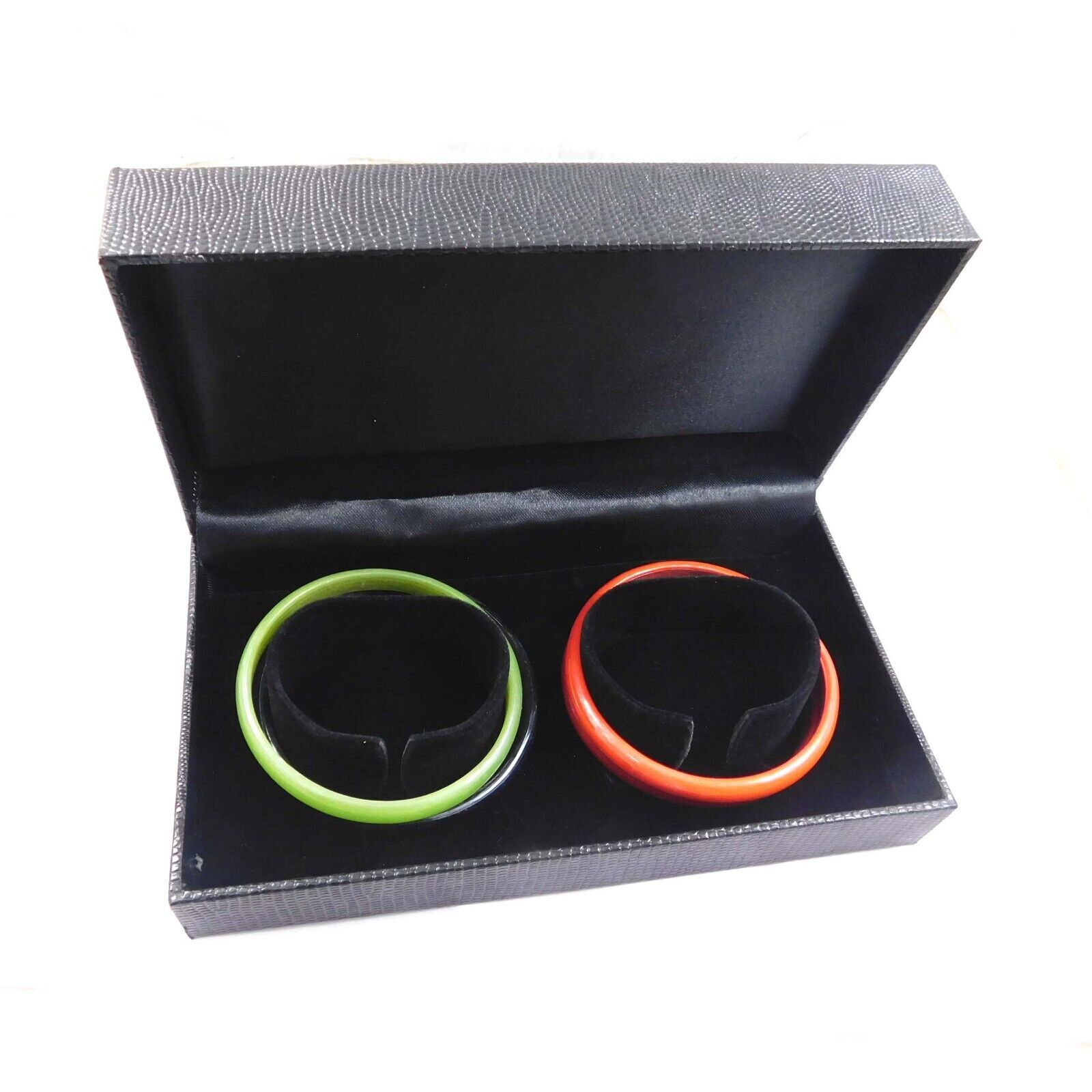 17x10x5 Cm Jewelry Bangle Box Black Color Organizer Case Storage Holder ...