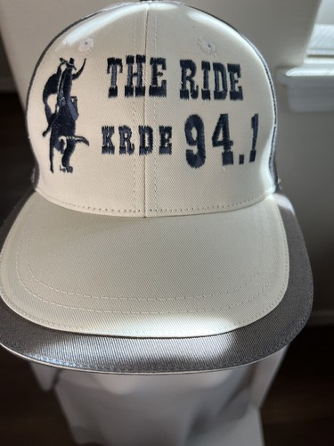 The Ride KRDE 94.1 Cap America Adjustable Baseball Cap Hat Cream Gray ...