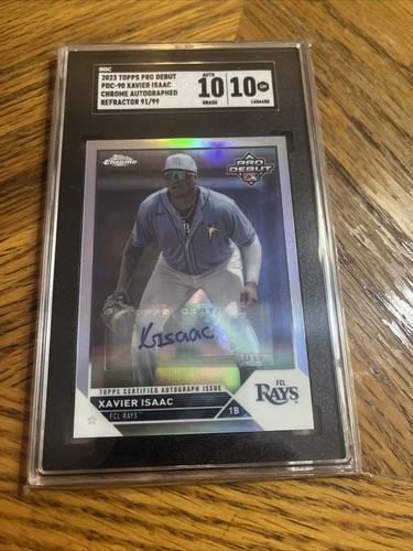 2023 Topps Pro Debut XAVIER ISAAC Chrome Refractor Auto Autograph 91/99 ...
