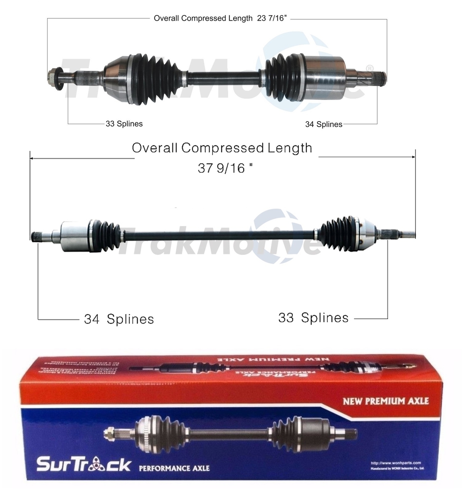 SurTrack Pair Set of 2 Front CV Axle Shafts For Chevy Pontiac G5 Manual ...