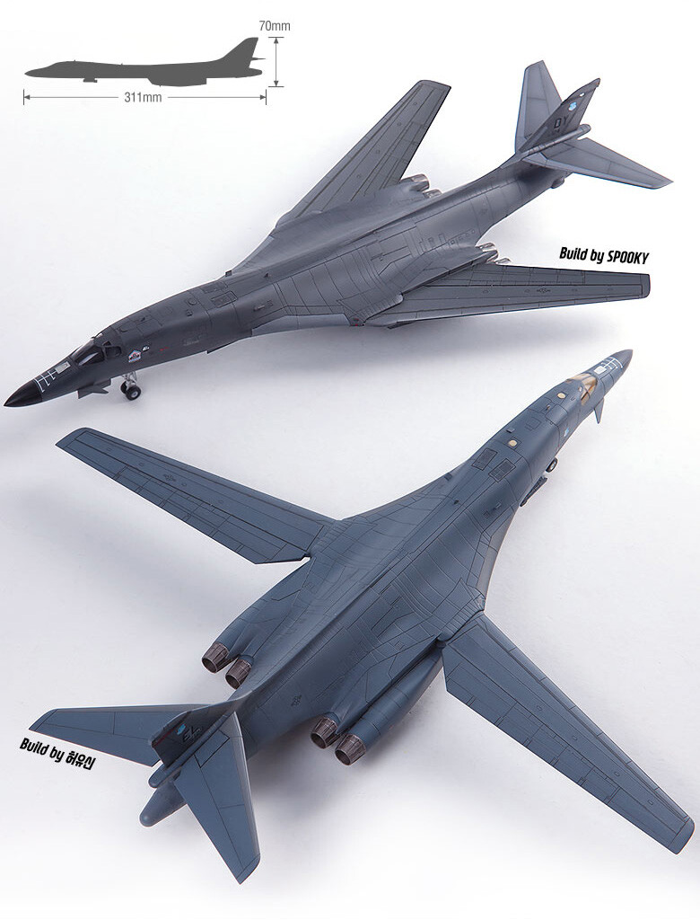 1/144 Scale 12620 USAF B-1B 34th BS "Thunderbirds" ACADEMY HOBBY MODEL ...