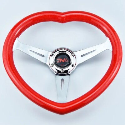 Heart Shaped Racing Steering Wheel Universal Car ABS Steer Wheel | eBay