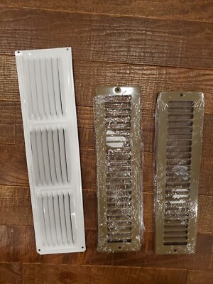 Toe Kick Floor Register Air Vent Grate Brown (2) White (1) Set Of 3 | eBay