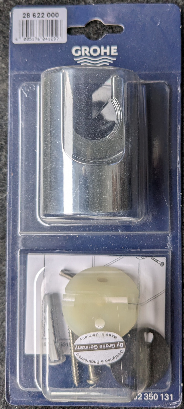 GROHE 28622000 Starlight Chrome Accessories Fixed Wall Mounted Personal ...