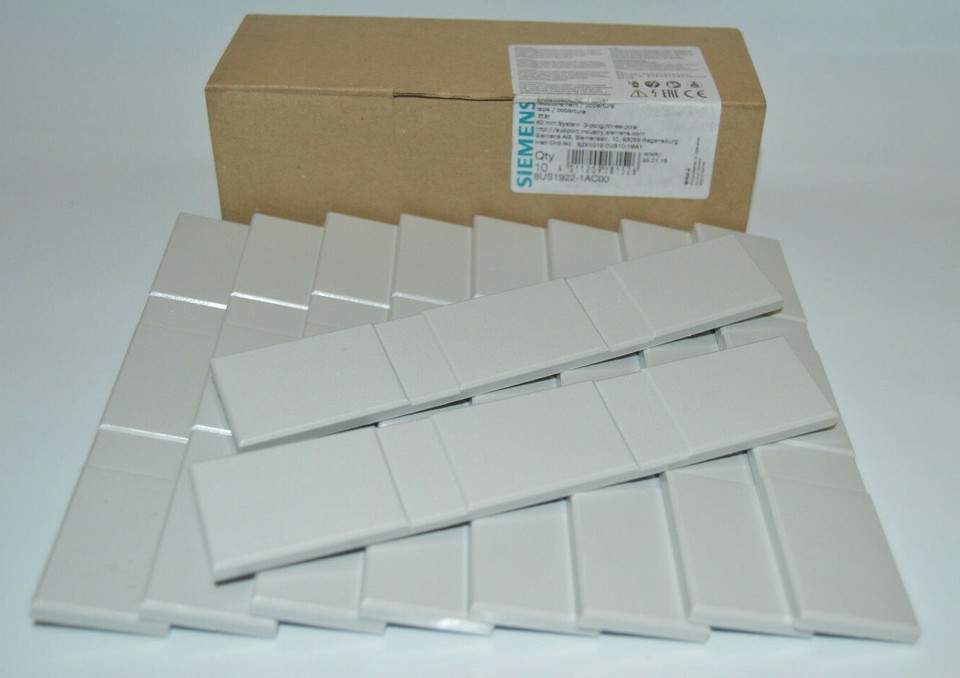 10-PK Siemens 8US1922-1AC00 Busbar 60mm End Cover Plates 22-0530, PC ...