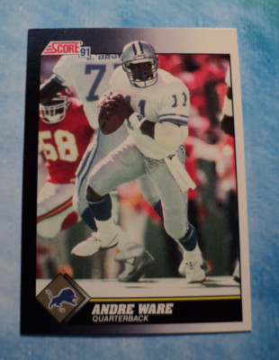1991 Score #542 Andre Ware Detroit Lions EX AUCT#10416 | eBay