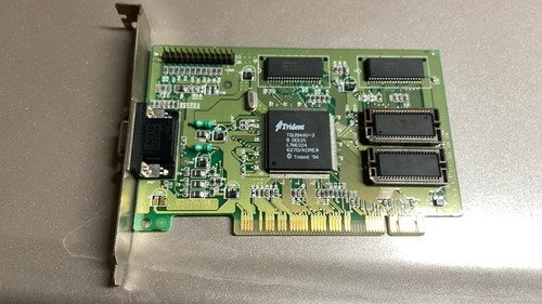 Trident TGUI9440-3 PCI VGA 2MB Graphics Card Dos Retro Gaming KY2-JAX ...