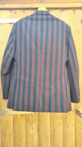 FAB VINTAGE MENS BROOK TAVERNER STRIPED BOATING JACKET BLAZER 44" SHORT ...