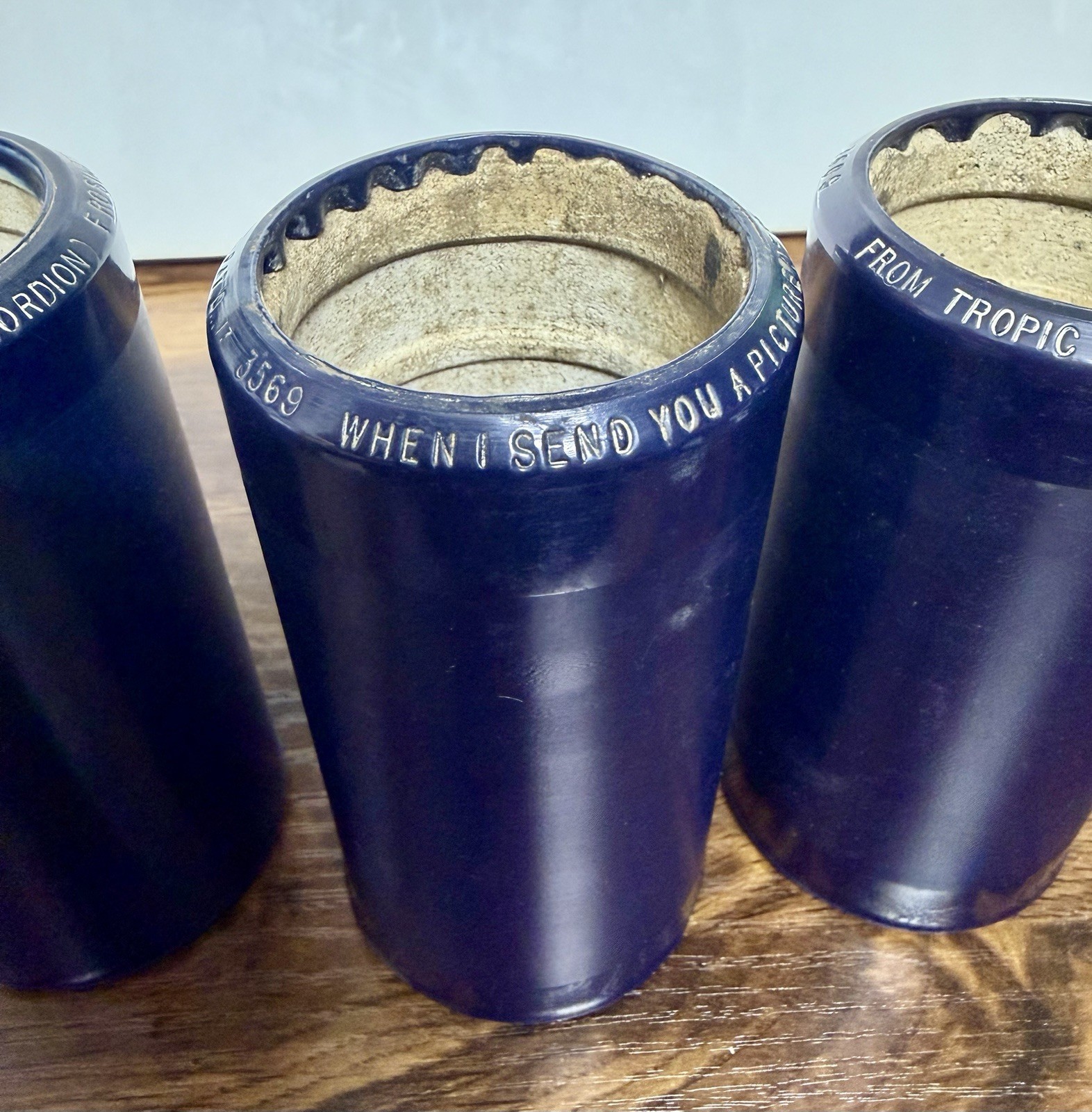 3 EDISON 4m BLUE AMBEROL CYLINDER PHONOGRAPH RECORDS | eBay