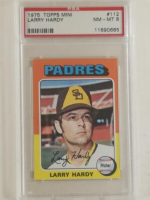 1975 Topps MINI Larry Hardy PSA 8 NM #112 Padres | eBay
