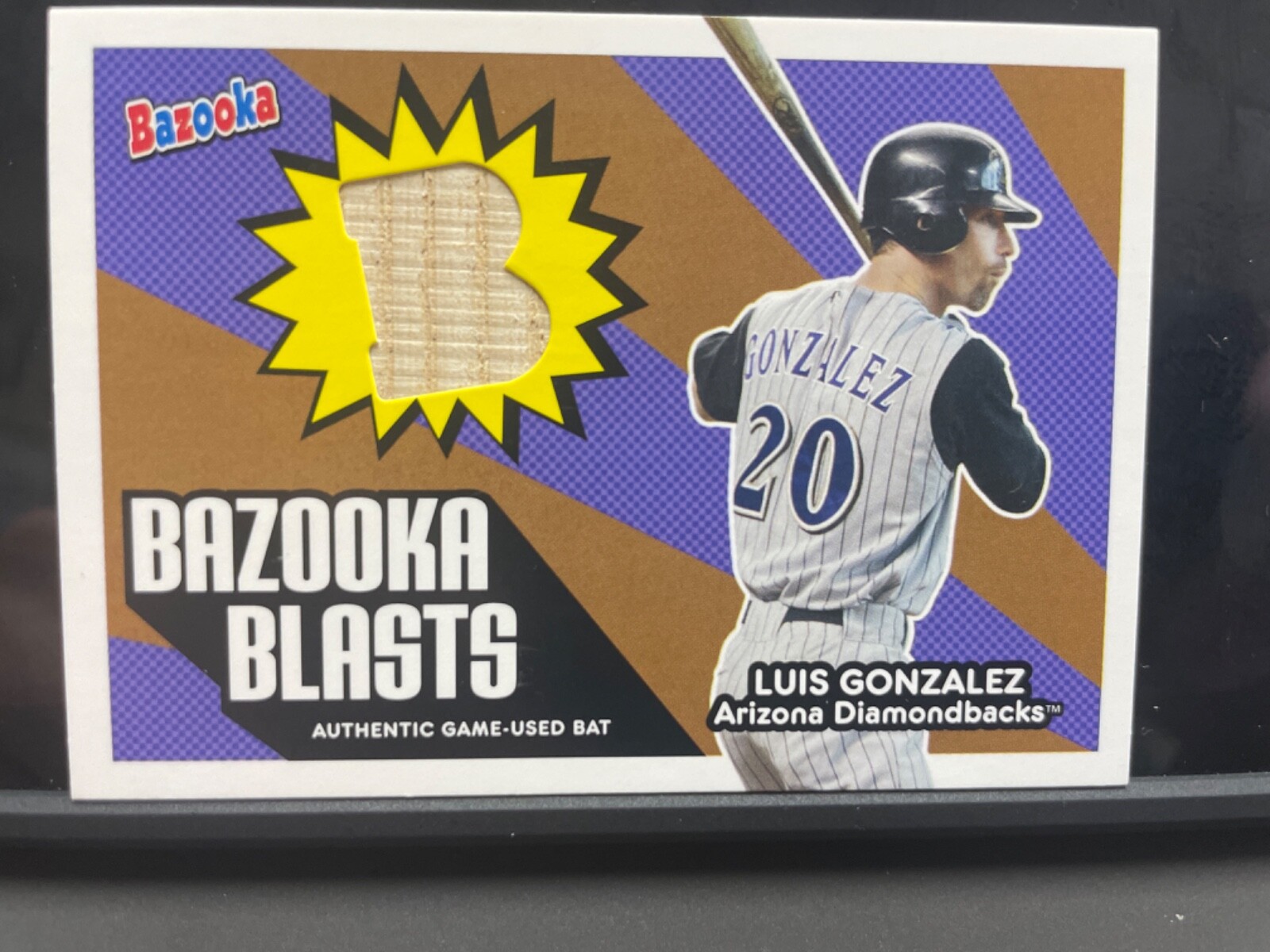 2005 Bazooka #BB-LG Luis Gonzalez Blasts Bat Relics | eBay