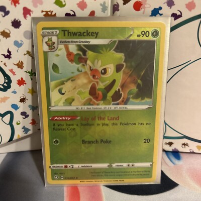 Pokémon TCG Thwackey Shining Fates 012/072 Reverse Holo Uncommon | eBay